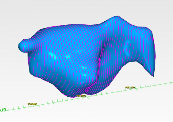 How to edit a (given) grade shell or other surfaces? | GEOREKA Software