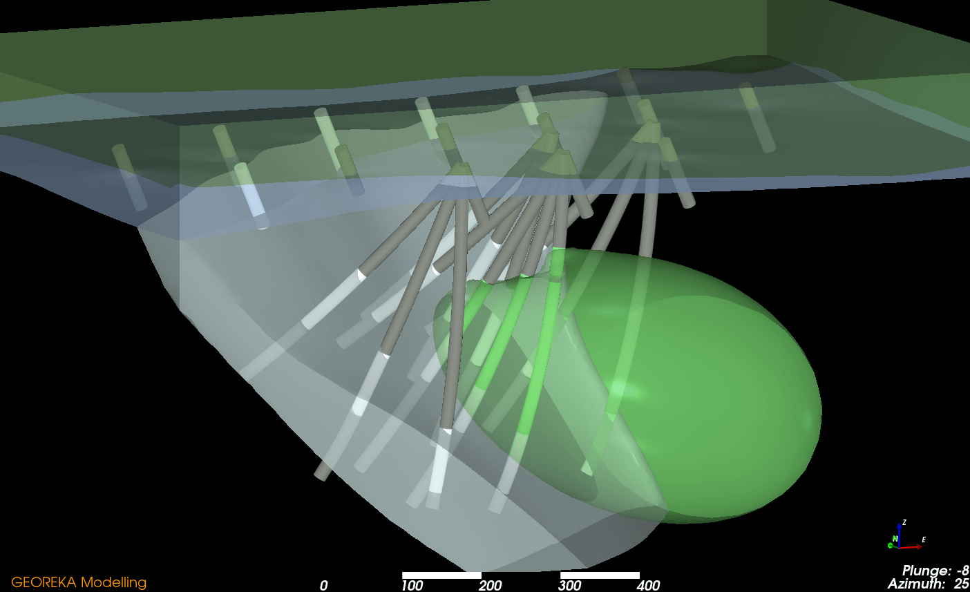 Volumetric modelling | GEOREKA Software